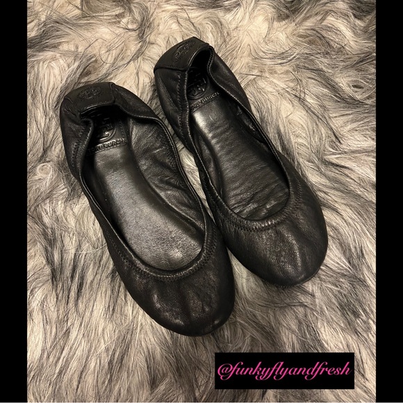 Tory Burch | Shoes | Tory Burch Black Lamb Skin Super Soft Classic ...